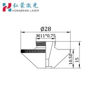 China LCTN03 Series BST Single Layer Fiber High Power High Speed Cutting Laser Nozzle D28 H15 M11 for Penta Precitec New Condition for sale