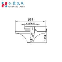 China LCTN08 Series CO2/Fiber Laser Cutting Nozzle High Power High Speed Double D28 H15 M11 for Penta Precitec Condition New for sale