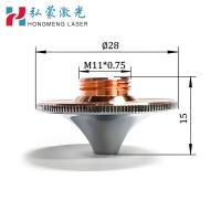 China LHAN04 High-Speed Double Layer Nozzle for High Power Laser Cutting Machine Fast Cutting D28mm M11 Hypersonic 1064nm New for sale