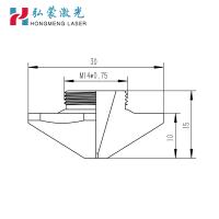 China Hexagon Bodor Laser Nozzle LBDN01/02 High Speed Cutting D32mm M14 for Single Layer New Condition for Bodor Fiber Cutting Machine for sale