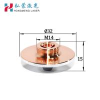 China LRTN08 D32 M14 H15 Double Layer Chrome Plating Laser Cutting Nozzle for Raytools Laser Cutting Head for sale