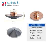 China D28 Series M11 H15 H11 New Condition Copper Chrome Plated Fiber Laser Cutting Nozzle for Precitec WSX Han's Laser Head for sale