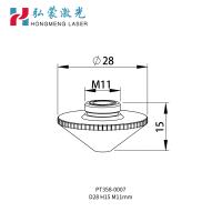 China Centricut Nozzle PT358-0007/0015CP New Condition Fiber Laser Cutting Equipment Parts for Precitec for sale