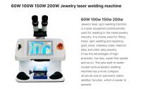 China NEW Mini100W Laser Welder Jewelry CCD Control System Welding Cutting Metal Accessories Features Max Brand Laser Source Core for sale