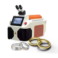 China Portable Desktop Silver Gold YAG Pulse 200W Mini CCD Jewelry Welding Fiber Laser Welder Machine for sale