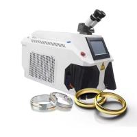 China Portable Desktop Silver Gold YAG Pulse 200W Mini CCD Jewelry Welding Fiber Laser Welder Machine for sale