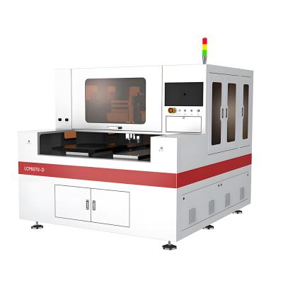 China 80W CO2 Picosecond Laser Glass Cutting Machine Gantry Type with Hiwin Guiderail Supports AI BMP PLT Graphics for Metal Cutting for sale