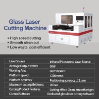 China 80W CO2 Picosecond Laser Glass Cutting Machine Gantry Type with Hiwin Guiderail Supports AI BMP PLT Graphics for Metal Cutting for sale