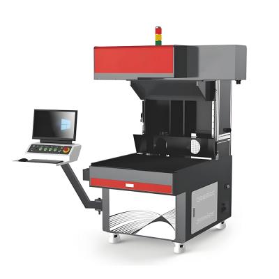 China 800*800mm Super Dynamic Focus CO2 3D Laser Marking Machine Used for Tombstone Marble Computer Printing Folding Laser AI BMP PLT for sale