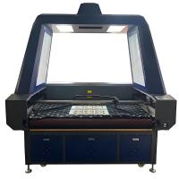 China High-Speed 100W CCD Laser Label Cutting Machine CNC 1610 Fabric Laser Cutter for Rubber Supports AI BMP PLT Formats Gantry Type for sale