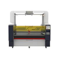 China High-Speed CNC CO2 Laser Cutting Machine for Fabric Textile 1610/1810 for T-Shirts Sportswear Clothing Supports AI for Rubber for sale