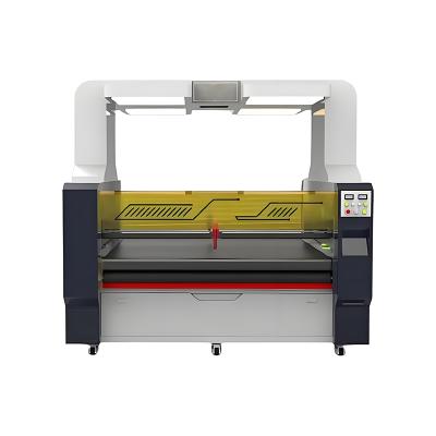 China High-Speed CNC CO2 Laser Cutting Machine for Fabric Textile 1610/1810 for T-Shirts Sportswear Clothing Supports AI for Rubber for sale