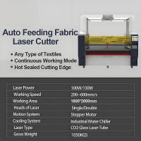 China High-Speed CNC CO2 Laser Cutting Machine for Fabric Textile 1610/1810 for T-Shirts Sportswear Clothing Supports AI for Rubber for sale