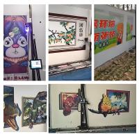 China Advanced Wireless Automatic Inkjet Printer Easy Operation Vertical Wall Flatbed Wallpaper Printer for sale