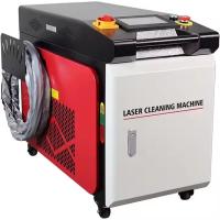 China Portable CW 1500W Wood Stone Metal Removal Rust Fiber Laser Cleaning Machine for Cleaning Welds for sale