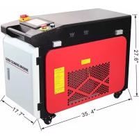 China Portable CW 1500W Wood Stone Metal Removal Rust Fiber Laser Cleaning Machine for Cleaning Welds for sale