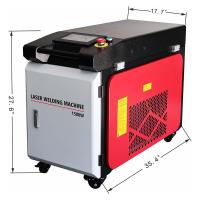 China Portable CW 1500W Wood Stone Metal Removal Rust Fiber Laser Cleaning Machine for Cleaning Welds for sale