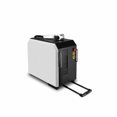China JPT 100W/200W Portable Fiber Pulse Laser Cleaning Machine Multifunctional Stainless Steel Stone Removal for Metal Water Output for sale