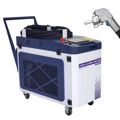 China Efficient 1000W to 3000W Fiber Laser Cleaning Machine for Rust Paint Wood Aluminum Removal on Stainless Steel for sale