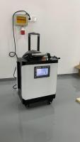 China Portable Trolley Case Style Industrial Pulse Laser Cleaning Machine 100W 200W 300W Air Cooling With Raycus Max JPT Laser Source for sale