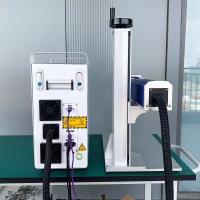 China Free Sample test Split Type 30w 50w 100w JPT Fiber Laser Marking Machine for Jewelry on Gold Metal Silver Necklace Rings for sale