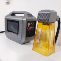 China Small Handheld Expire Date logo Coding 20w 30w Portable Fiber Laser Marking Machine for Metal Plastic Glass Cable Wire Tube for sale