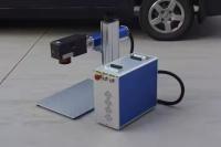 China Portable 2.5D/3D Jpt Mopa Raycus M7 30w 50w  Fiber Laser Engraver Fibra Engraving Laser Marking Machine With Rotary for sale