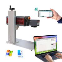 China Integrated 30W RF CO2 Galvo Laser Marking Machine Non-Metal Materials Cutter Engraver DXF PLT BMP AI DWG for Wood Wood for sale