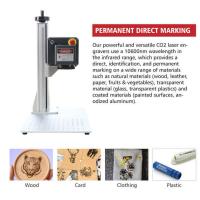 China Integrated 30W RF CO2 Galvo Laser Marking Machine Non-Metal Materials Cutter Engraver DXF PLT BMP AI DWG for Wood Wood for sale