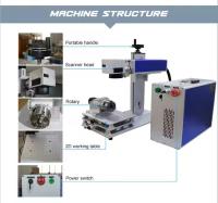 China Pen Marking Rotary Laser Fiber Pen Marking with Rotary Plate for sale