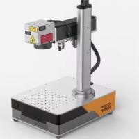 China New20W30W50W Fiber Laser Marking Machine Laser Engraving Price for Metal Plastic Pen Gold Silver Jewelry Handling Multiple Color for sale