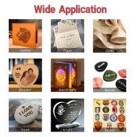 China Dynamic Long-Lasting CO2 RF Laser Machine Durable Marking Printing for Plastic Wood Paper Supports AI BMP PLT Graphics Water for sale