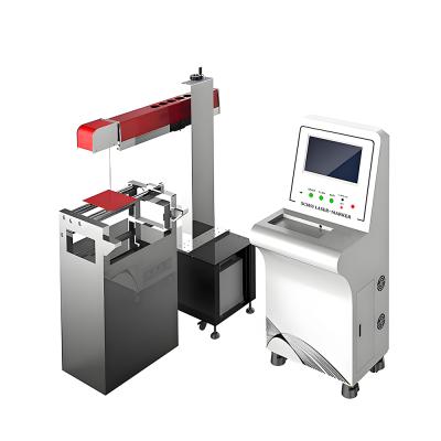 China High-Speed Shrink Label Laser Scoring Machine for PMMA Acrylic Sheets CO2 Laser AI/ DXF for Packaging Industry Long Lifespan for sale