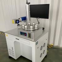 China Factory Outlet Desktop Fiber Laser Marking Machine for Cattle Animal Ear Tag Bird Pigeon Ring Printing Supports AI DXF PLT BMP for sale