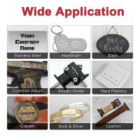 China 30W Raycus Fiber Laser Source New Enclosed Jewelry Laser Marking Machines for Small Business Supports DXF PLT BMP Graphics for sale