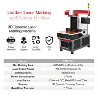 China Large Size 3D Dynamic CO2 Cloth Leather Jeans Laser Marking Machine New Condition Supports DXF PLT BMP AI Formats for sale