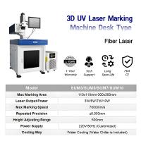 China UV Laser Marking Machine Forced-Air Cooling Gemstone Lapidary & Carving Supports AI DXF PLT BMP_formats for sale