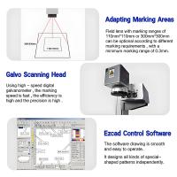 China UV Laser Marking Machine Forced-Air Cooling Gemstone Lapidary & Carving Supports AI DXF PLT BMP_formats for sale