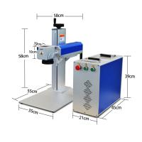 China New 20w 30w 50w 100w CO2 Fiber Laser Marking Machine for Metal and Nonmetal with JPT MAX RAYCUS and Support for DXF PLT BMP for sale