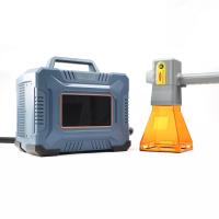 China 20w 30w 50w Optical Handheld Portable Fiber Laser Marking Machine on Metal Tyre Resin Mini Small Laser Marker for sale