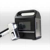 China Portable Optical Handheld Fiber Laser Marking Machine New Mini Small Laser Marker for Metal Tyre Resin Supports DXF BMP AI for sale