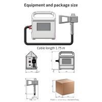 China Portable Optical Handheld Fiber Laser Marking Machine New Mini Small Laser Marker for Metal Tyre Resin Supports DXF BMP AI for sale
