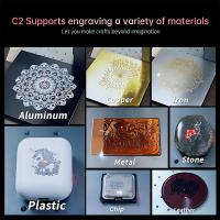China C2 Desktop Fiber Laser Marking Machine Easy-to-Operate Screen Printing for Small Business for Acrylic Glass Rubber Wood Diode for sale