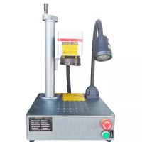 China Portable 20w 30w 50w Fiber Laser Marking Machine on Metal Aluminum Small Laser Marker for sale