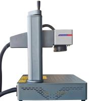 China Portable 20w 30w 50w Fiber Laser Marking Machine on Metal Aluminum Small Laser Marker for sale