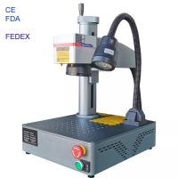 China Portable 20w 30w 50w Fiber Laser Marking Machine on Metal Aluminum Small Laser Marker for sale