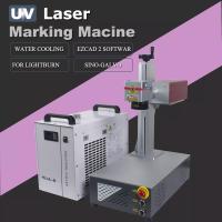 China Desktop 3W 5W UV Laser Marking Machine Used for Metal Jewelry Plastic Wood Products for sale