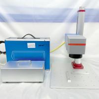 China Portable Fiber Laser Marker Max Raycus 20w Fiber Laser Marking Machine Mini Laser Engraving Machine for Jewelry Cloth Metal for sale