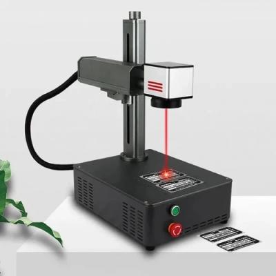 China Table 20W 30W 50W Raycus Fiber Laser Marking Machine for Metal Plastic Pvc for sale