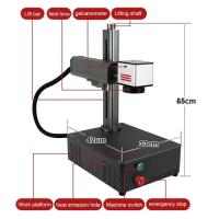China Table 20W 30W 50W Raycus Fiber Laser Marking Machine for Metal Plastic Pvc for sale